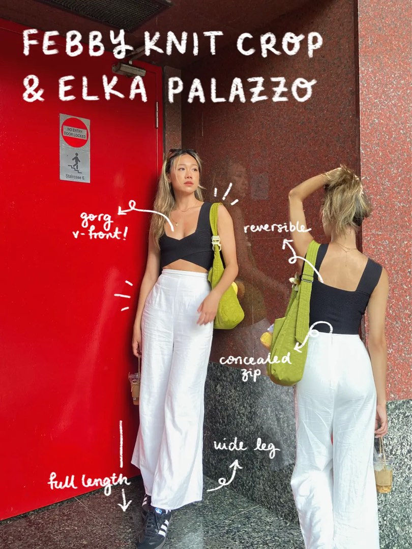 Love Bonito Febby Knit Reversible Top, Women's Fashion, Tops ...