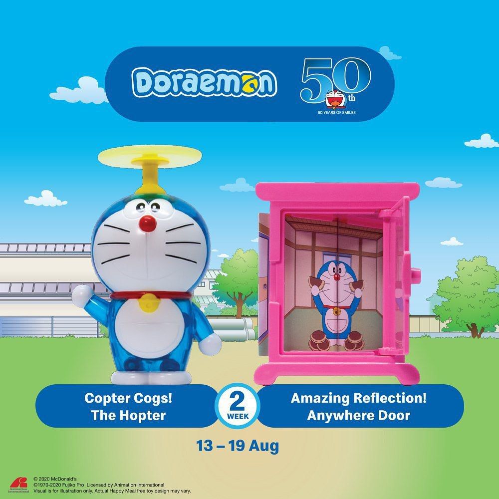 McDonald's Happy Meal Doraemon PRESSURE BELOW! AIR CANNON April 2021 ...