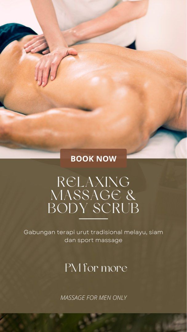 Men massage (Male masseur), Beauty & Personal Care, Men's Grooming on Carousell
