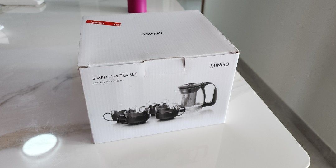 Miniso Simple 4+1 Tea Set, Furniture & Home Living, Kitchenware ...