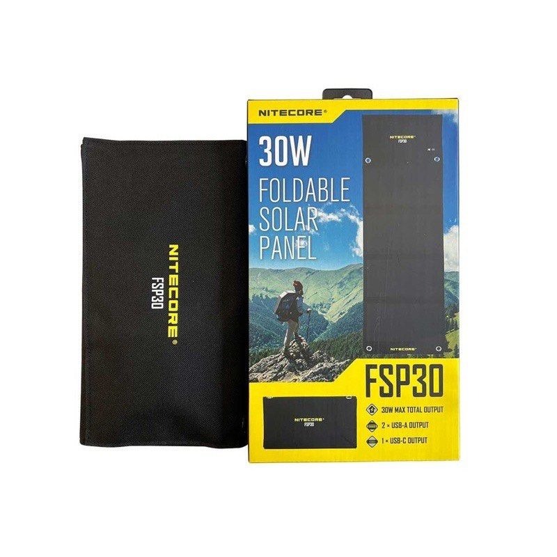 Nitecore FSP30 30w 三輸出 太陽能板 香港行貨, 運動產品, 行山及露營 - Carousell