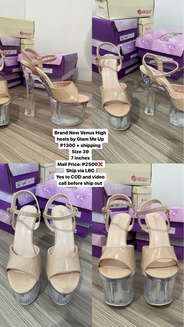 Pageant heels high heels, Women's Fashion, Footwear, Heels on Carousell