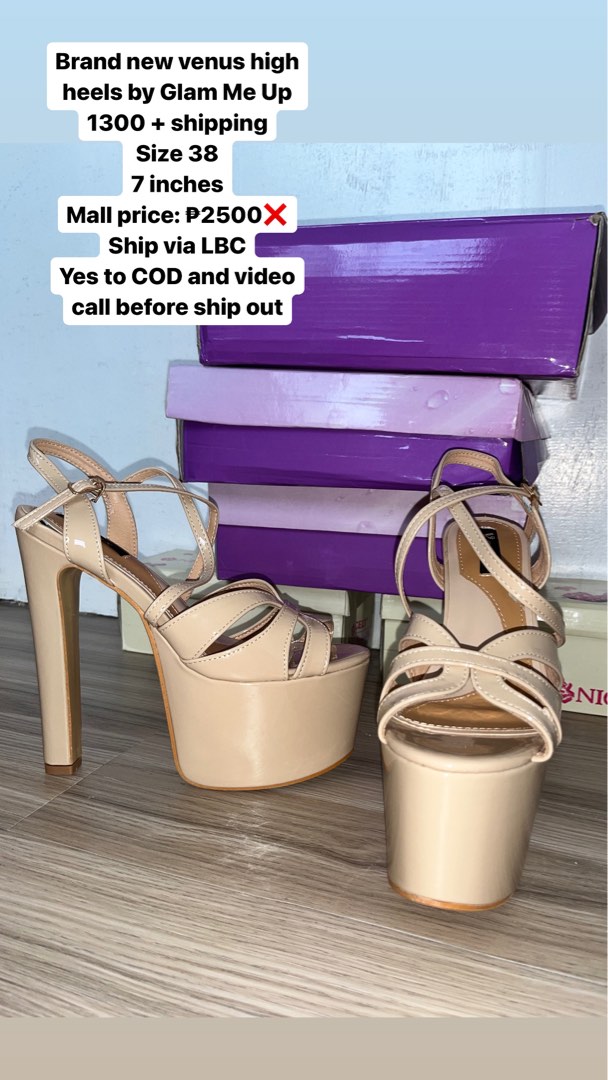 Pageant heels high heels, Women's Fashion, Footwear, Heels on Carousell