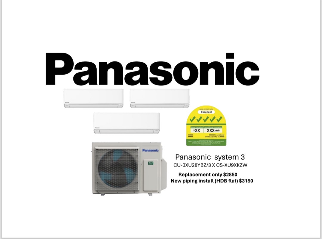 Panasonic x-premium (R32) system 3 / System 4 (Installation included ...