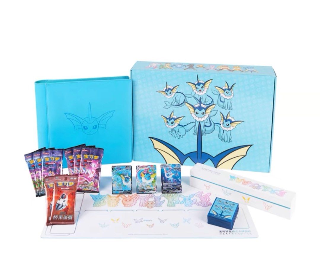 [PO] 2024 Sealed Eeveelutions GX Gift Box Vaporeon Flareon Jolteon TCG ...