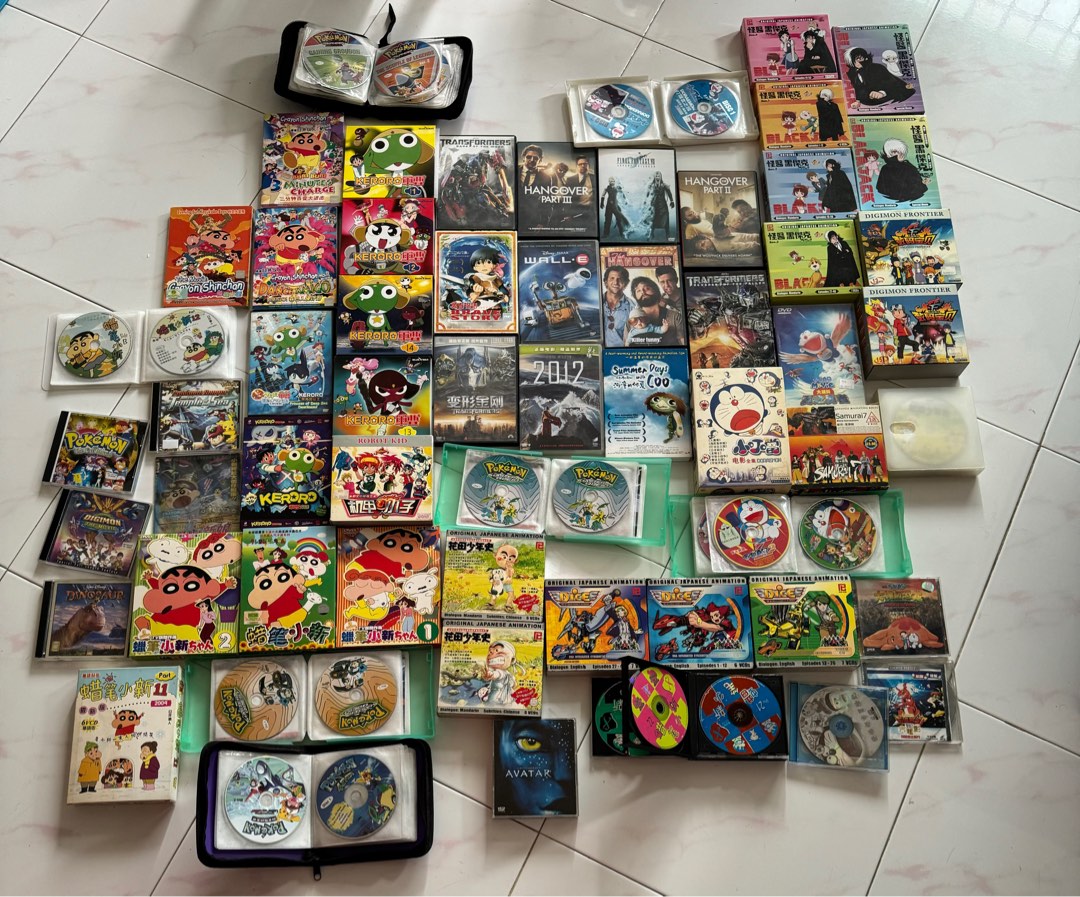 Pokemon/ Doraemon/ Crayon Shin Chan/ Digimon/ Movies/ Anime VCD, DVD ...