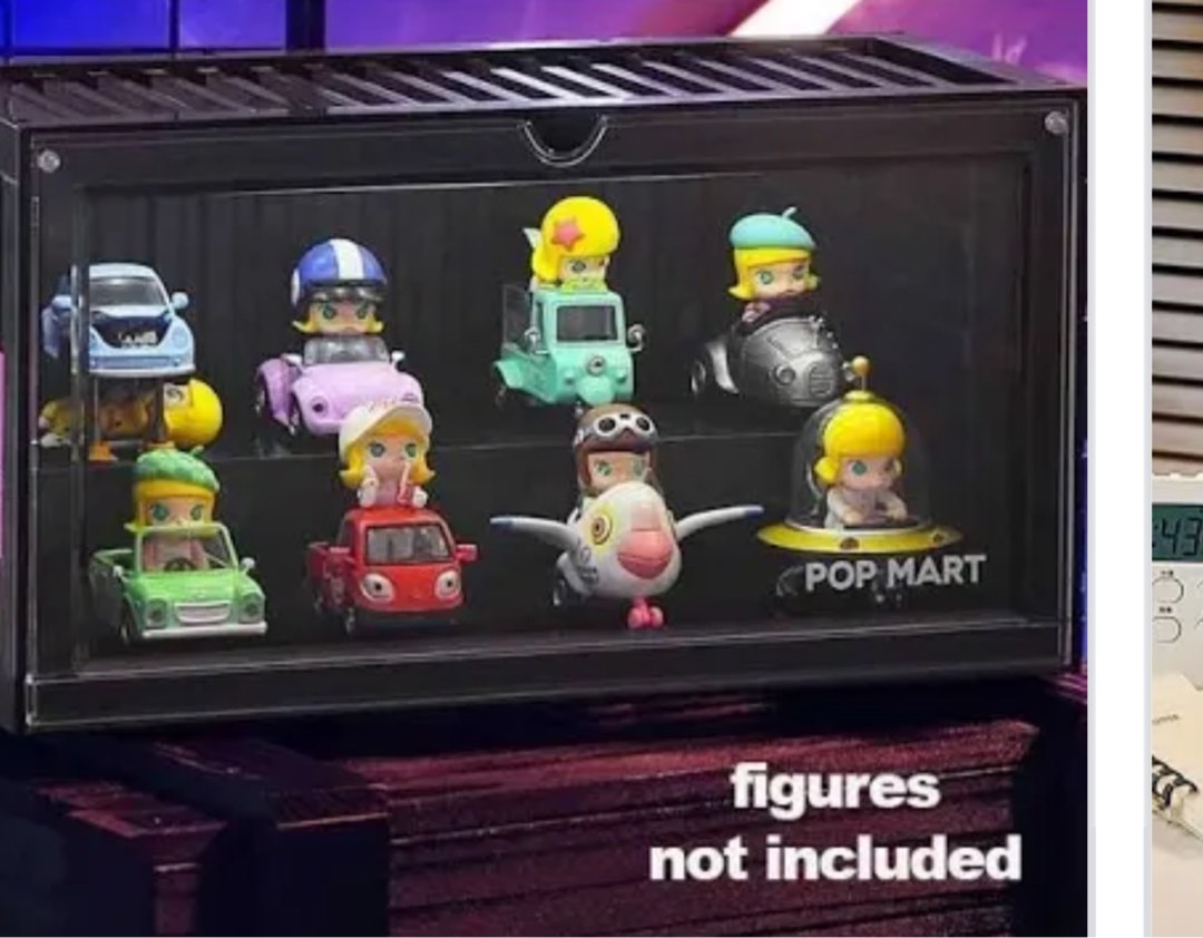 Authentic Popmart Display Container Black, Hobbies & Toys, Toys & Games ...