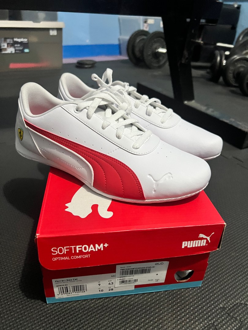 Puma Ferrari Neo Cat Shoes White, Men's Fashion, Footwear, Sneakers on ...