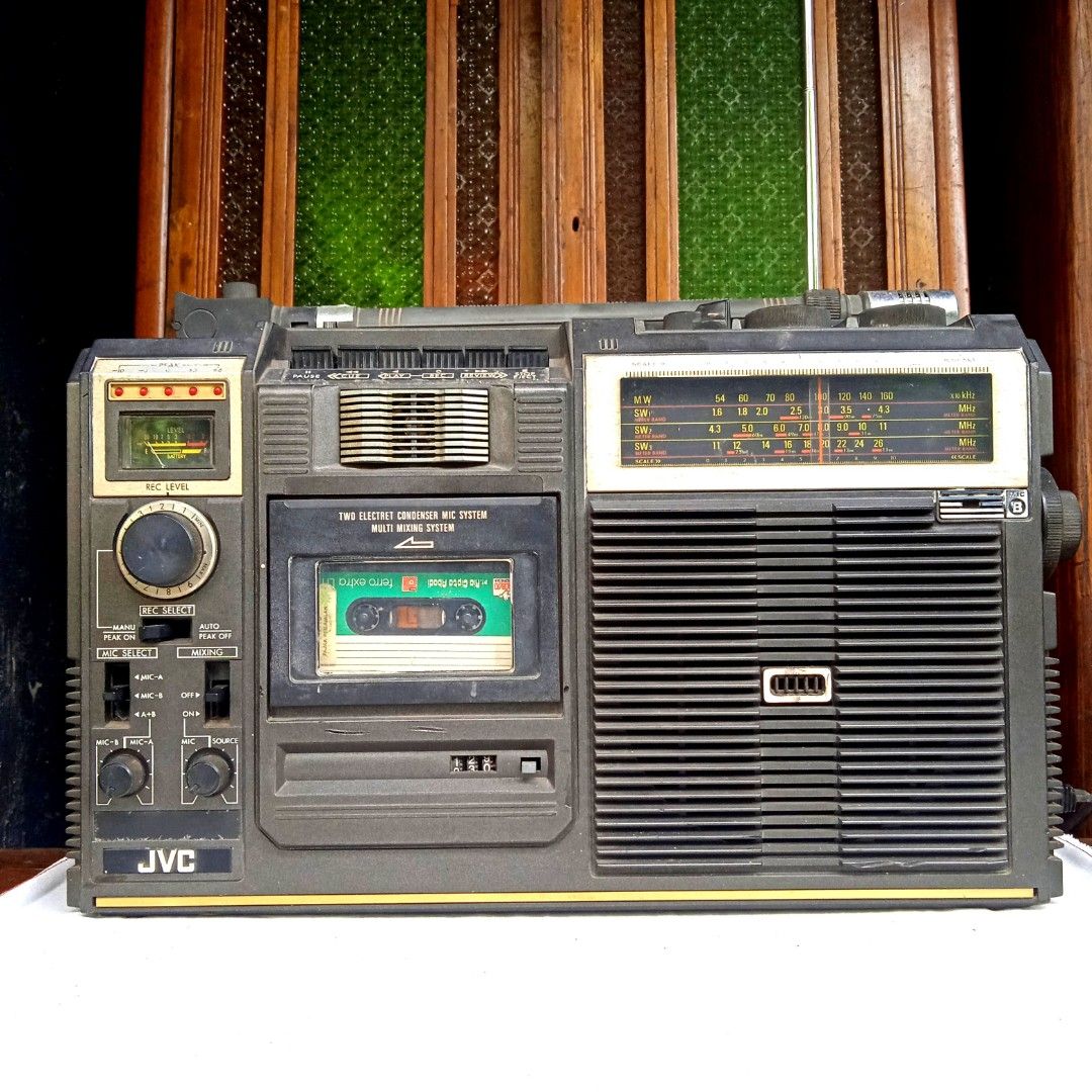 Radio Jadul vintage 80s JVC made in Jepang radio Karaoke pertama, Antik ...