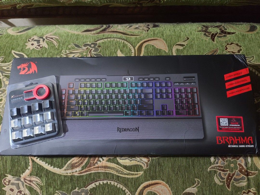 Redragon K586 Brahma RGB mechanical keyboard, Computers & Tech, Parts ...