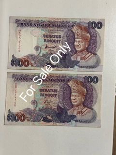 Rare US Banknote Printer RM100 Jaafar Hussein, Hobbies & Toys ...