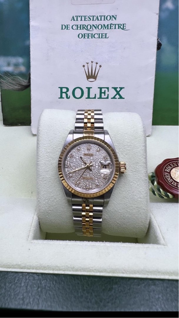 Rolex '99 Datejust computer face dial with Diamonds 26mm, Luxury ...