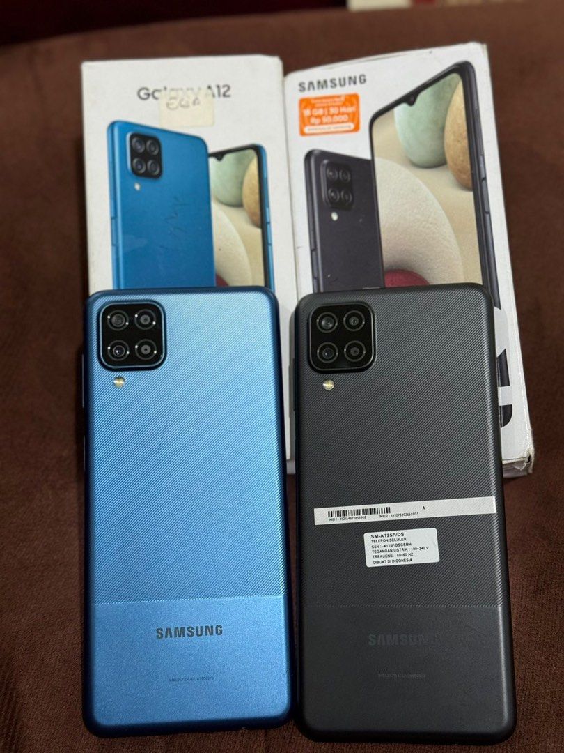 SAMSUNG A12 RAM 4/128 GB EX SEIN INDONESIA, Telepon Seluler & Tablet ...