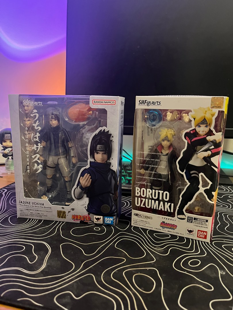 SASUKE & BORUTO SHF ( authentic ), Hobbies & Toys, Toys & Games on ...