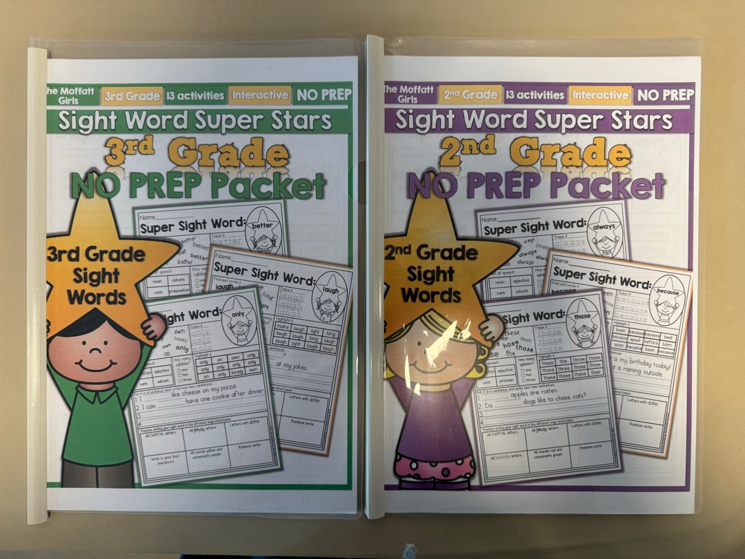 Sight Word Super Stars 2nd Grade and 3rd Grade, 興趣及遊戲, 書本 & 文具, 小朋友書 ...