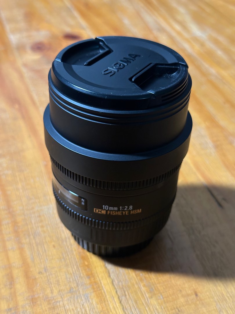 SIGMA 10mm F2.8 FISHEYE canon ef mount 魚眼鏡頭, 攝影器材, 鏡頭及裝備 - Carousell
