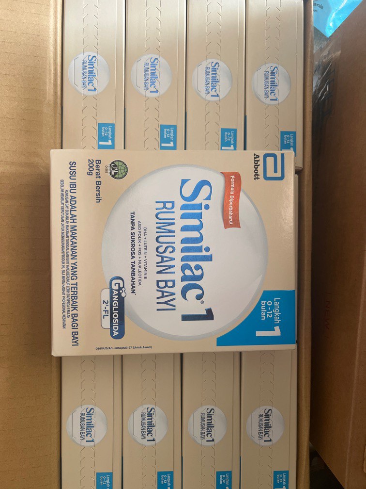 Similac Step 1 Rumusan Bayi (0-12 Bulan) 200g, Babies & Kids, Nursing ...