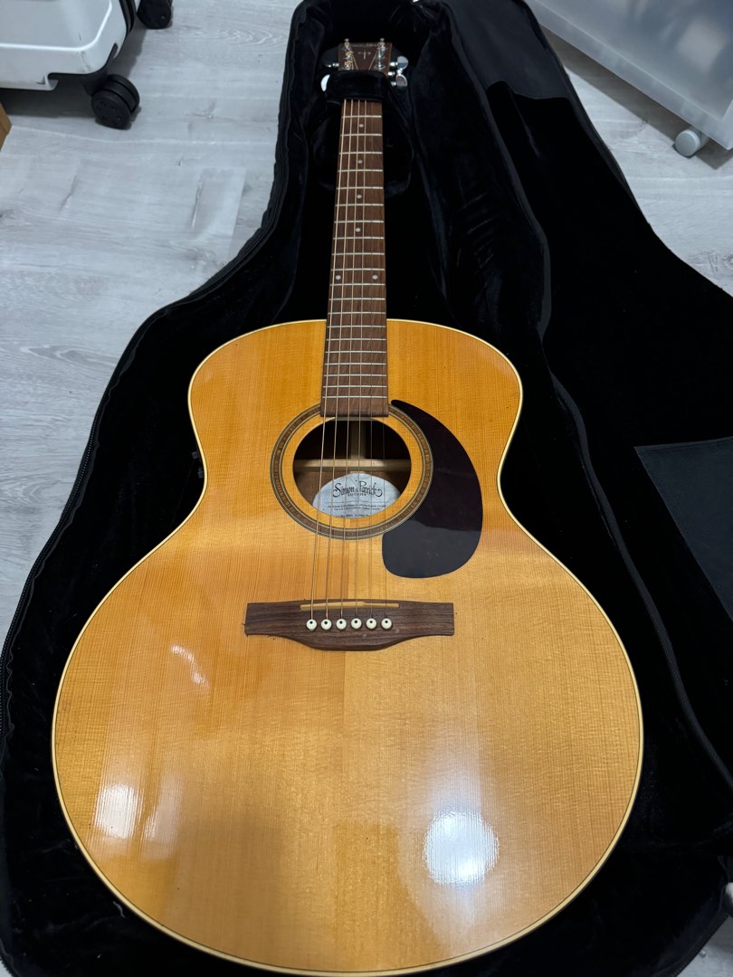 simon & patrick Woodland Pro Mini Jumbo Spruce hg a3t, 興趣及遊戲, 音樂、樂器 ...