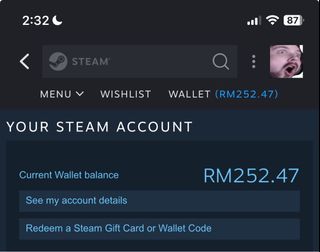 (US) Steam Wallet USD 50, Video Gaming, Gaming Accessories, Game Gift ...