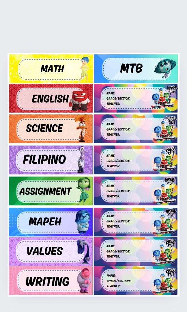 Subject /Name Sticker Label, Computers & Tech, Laptops & Notebooks on ...