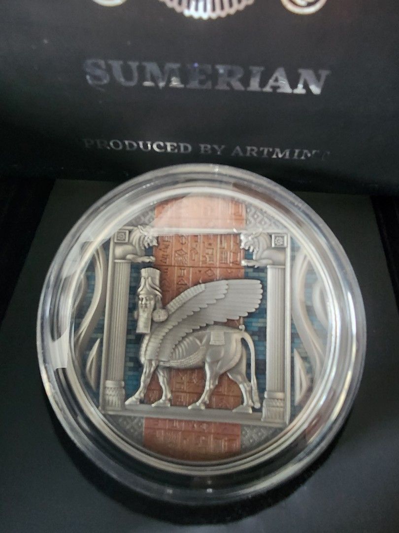 SUMERIAN Ancient Civilizations 2 Oz Silver Coin 2000 Francs Cameroun ...