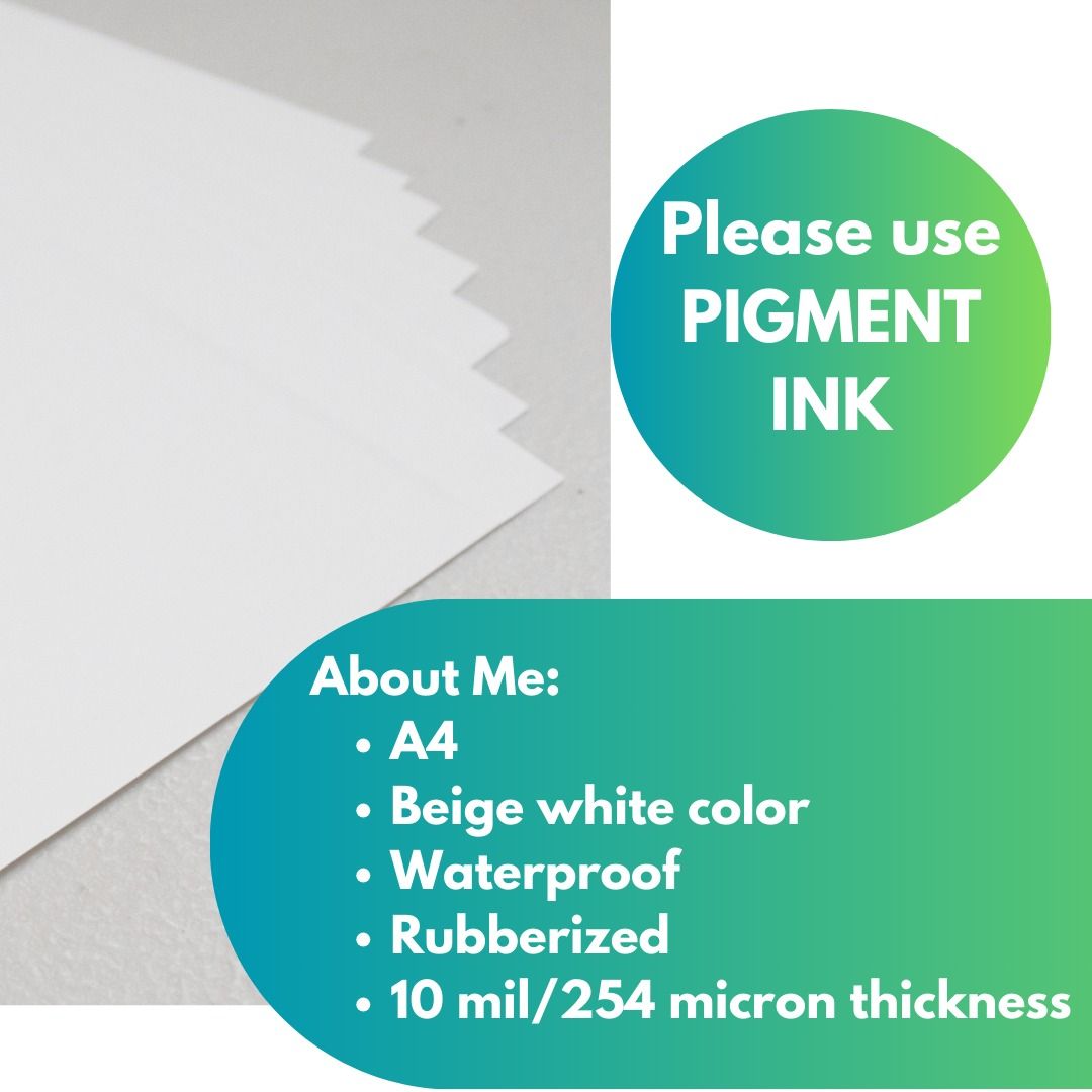 TESLIN RUBBERIZED INKJET PAPER - Paper for ID Making and Lamination ...