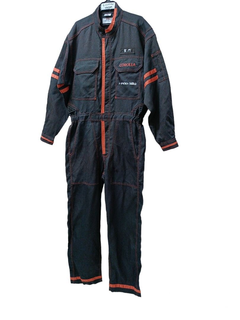 TOYOTA COROLLA RACING MECHANIC OVERALL COVERALL, Men's Fashion, Coats ...