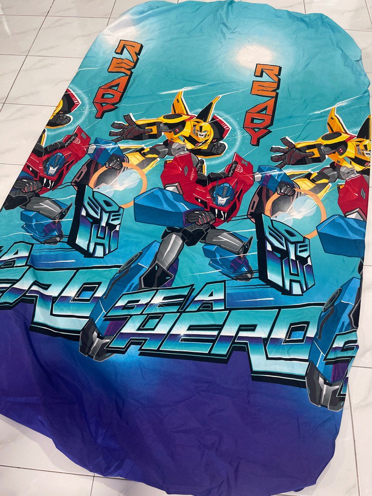 Transformer Optimus Prime Bedsheet Original, Furniture & Home Living ...