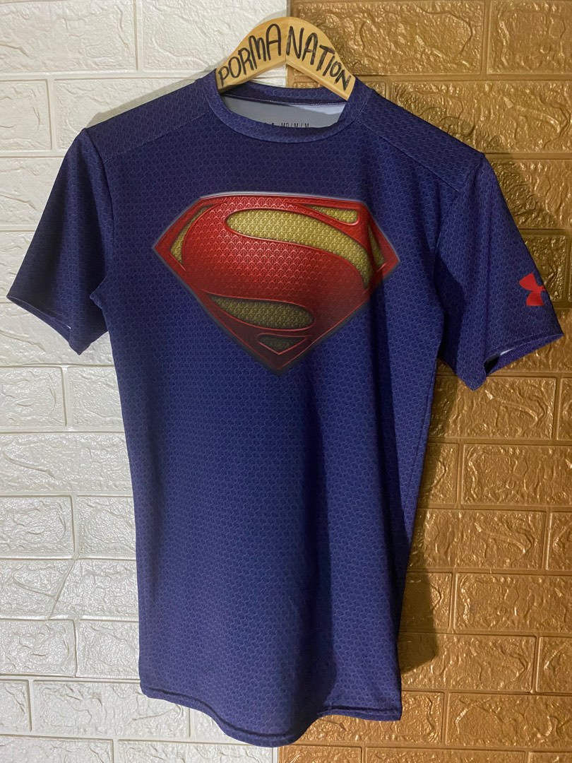 UNDER ARMOUR SUPERMAN FULL SUIT COMPRESSION, Men's Fashion, Activewear ...