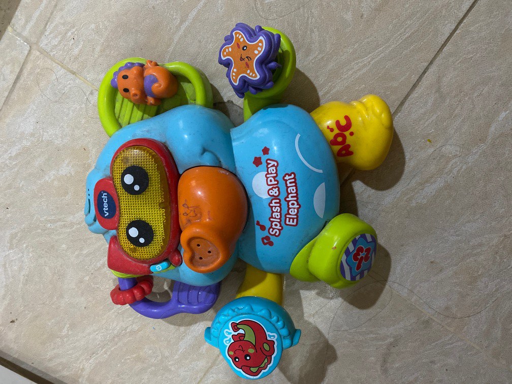 V tech splash & play elephant, Bayi & Anak, Mainan & Baby Walker di ...
