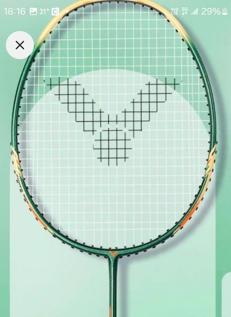 Victor 台灣第一品牌 勝利 **此特價優惠至23/9/24 HMR LITE 綠禾色已拉Victor vs100 線 24磅 6UG5 或 25 磅 5UG5 超輕羽毛球拍 ...