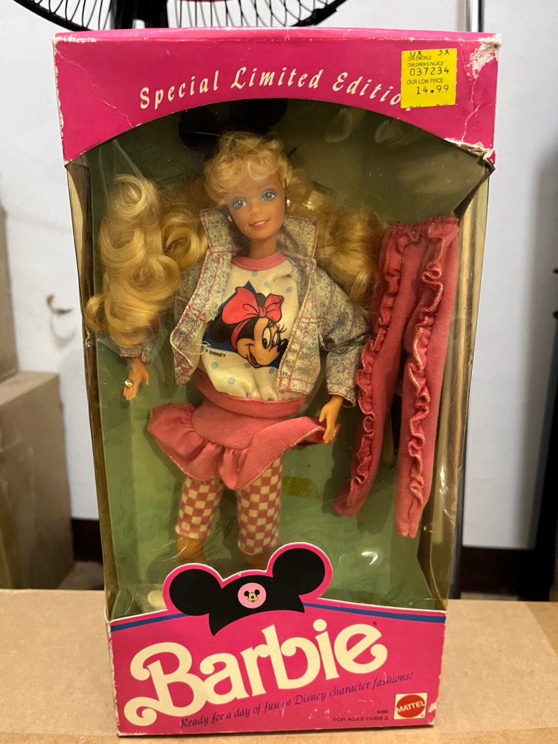 Vintage 1990 Barbie Disney Character Special Edition Minnie Mouse Doll ...
