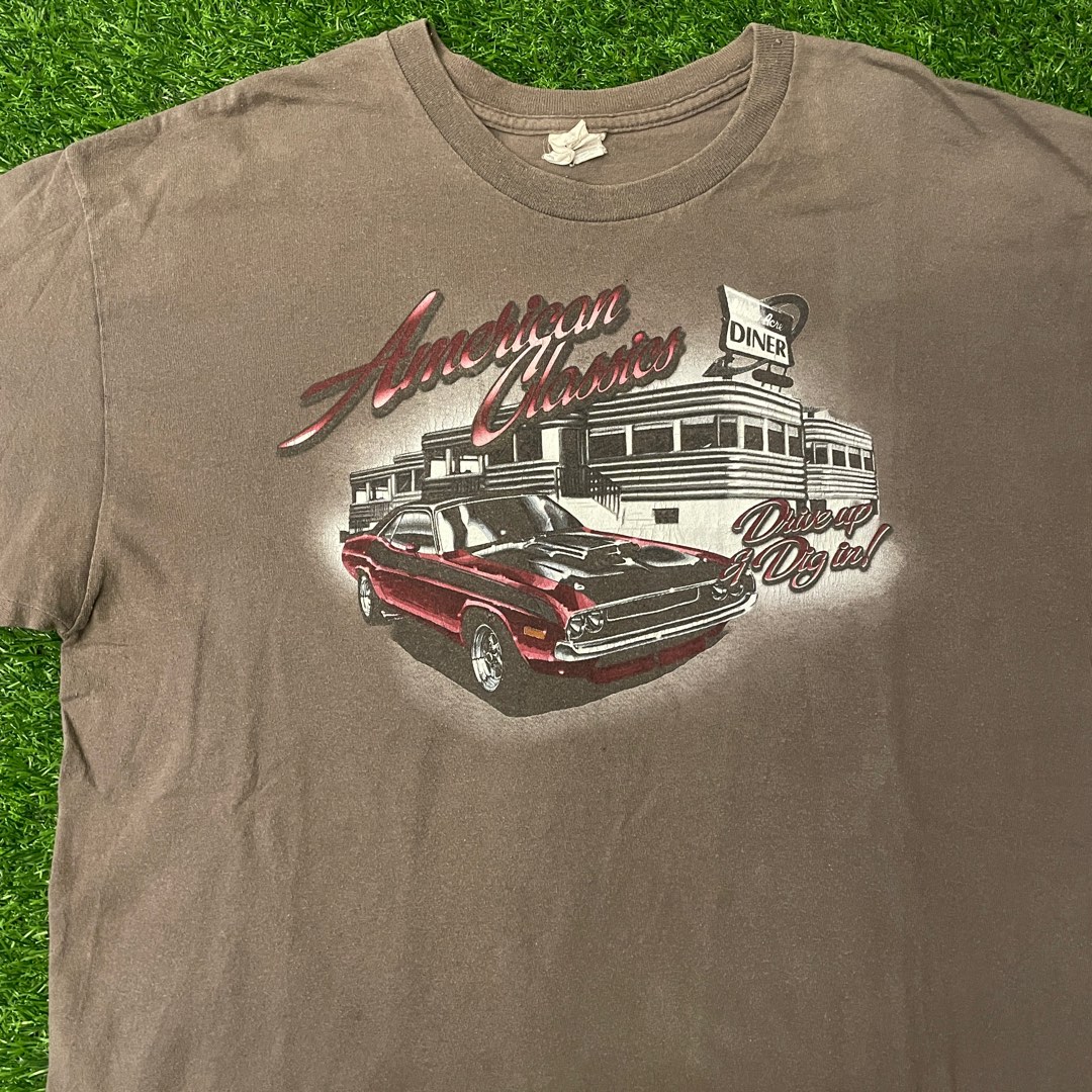 Vintage 2000s American Classics Drive Up & Dig In Car Tee, Men's ...