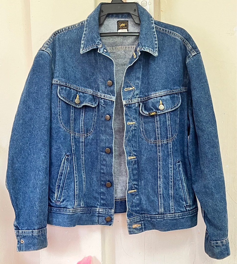 Vintage 80s Lee Riders Trucker Jacket USA, Men's Fashion, Coats, Jackets and Outerwear on Carousell
