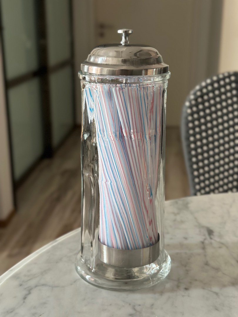 Vintage American Diner straw dispenser, Furniture & Home Living ...