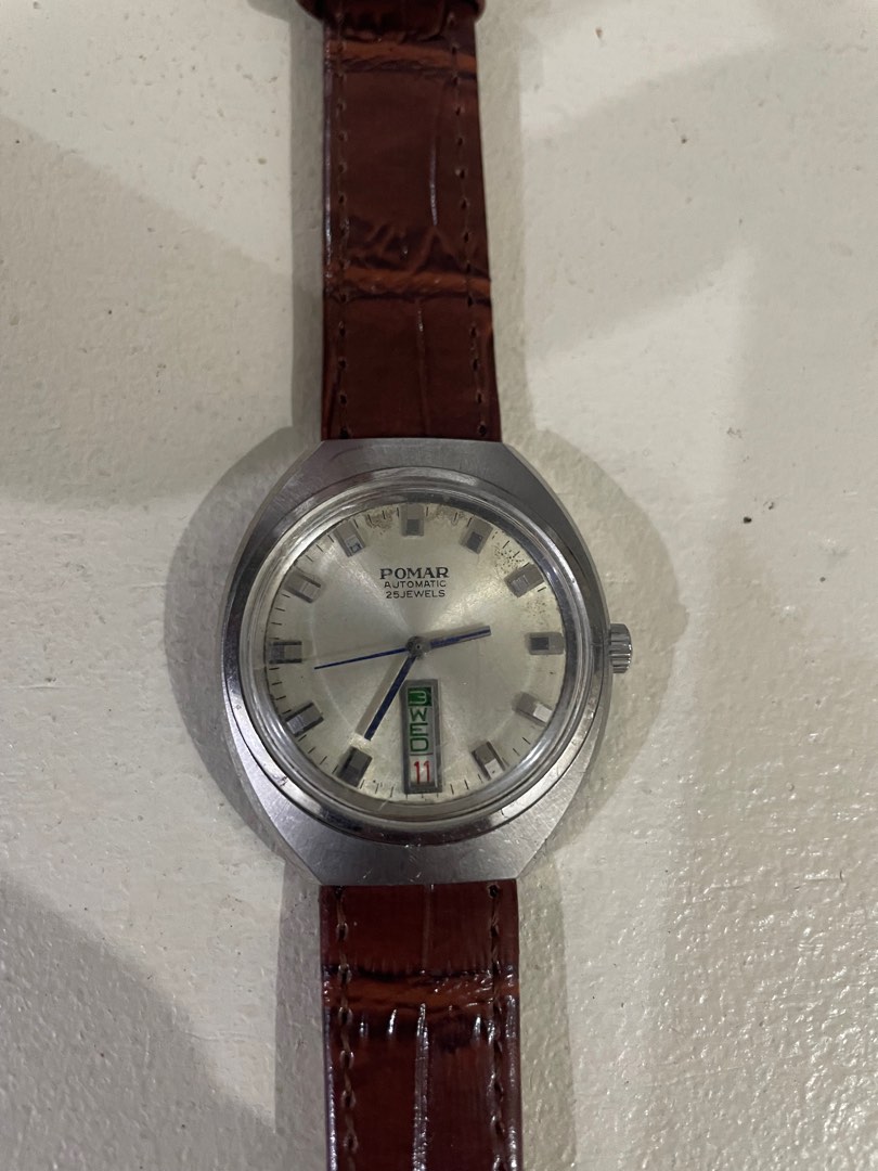 Vintage Pomar automatic, Men's Fashion, Watches & Accessories, Watches ...