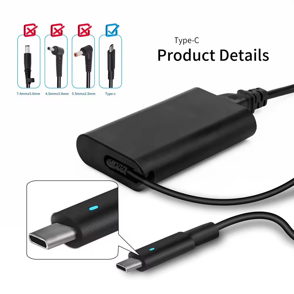 130W USB-C C 型替換適配器筆記型電腦充電器適用於戴爾宏碁華為 Macbook 三星任天堂，兼容設備 amsckp 130W USB ...