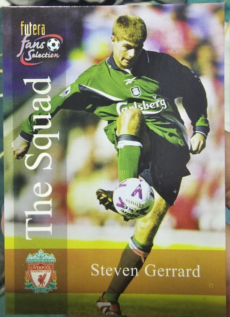 1999 Futera Fans Selection Liverpool The Squad Steven Gerrard RC ...