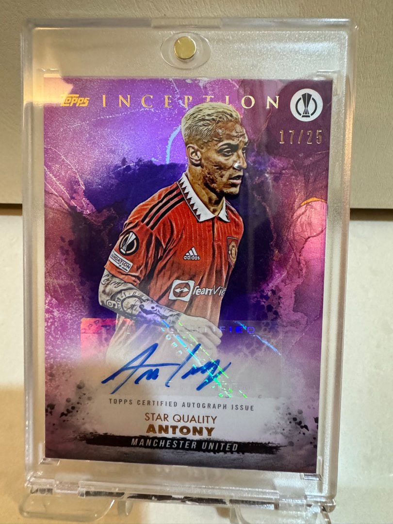 2023 Topps Inception UEFA Club Competitions Antony Man Utd Auto /25 ...