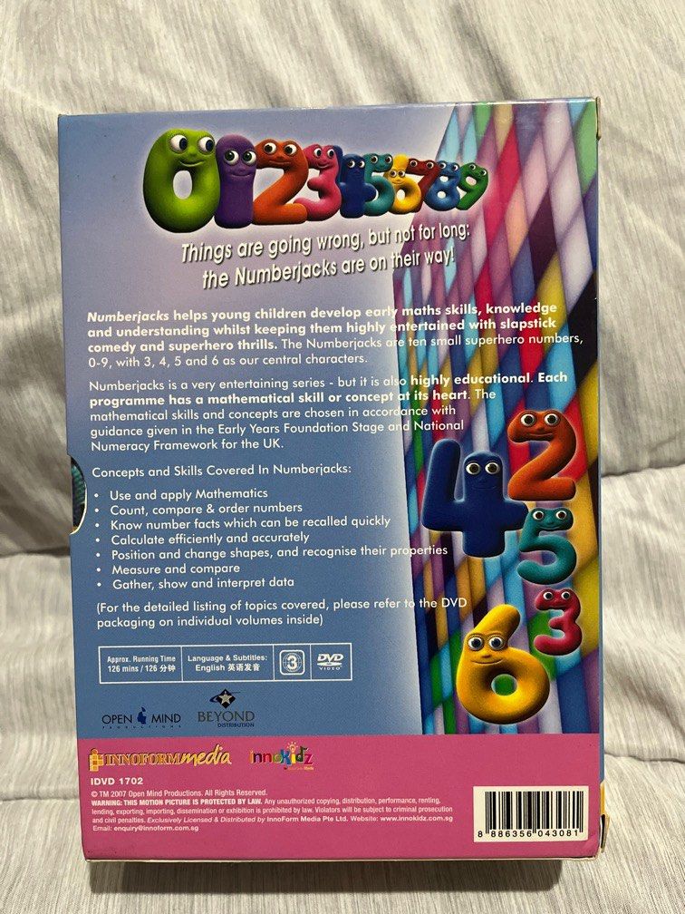 5-DVD Box Set Numberjacks, Hobbies & Toys, Music & Media, CDs & DVDs on ...