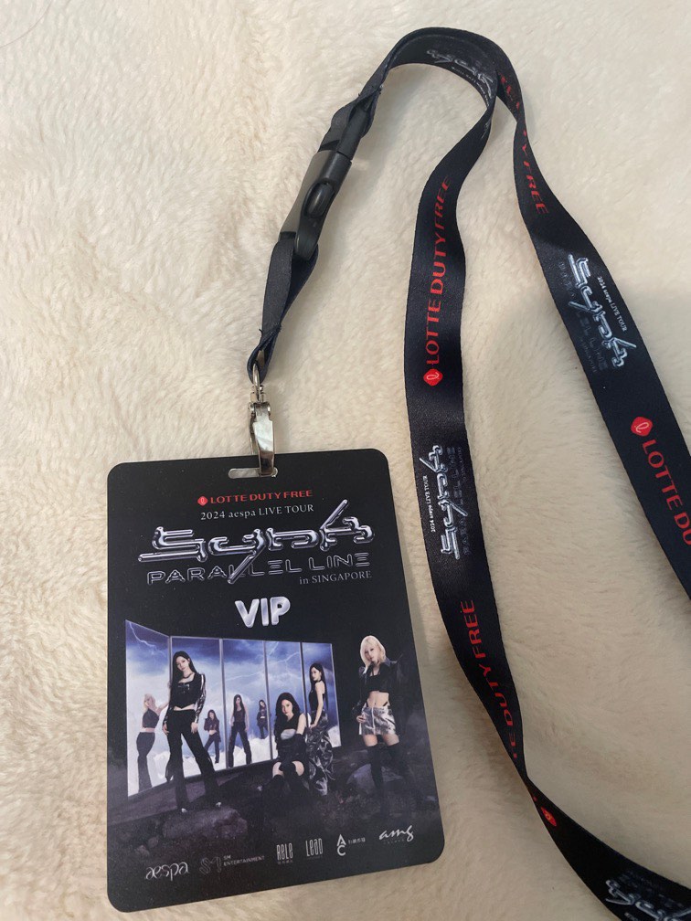 AESPA VIP LANYARD, Hobbies & Toys, Memorabilia & Collectibles, K-Wave ...