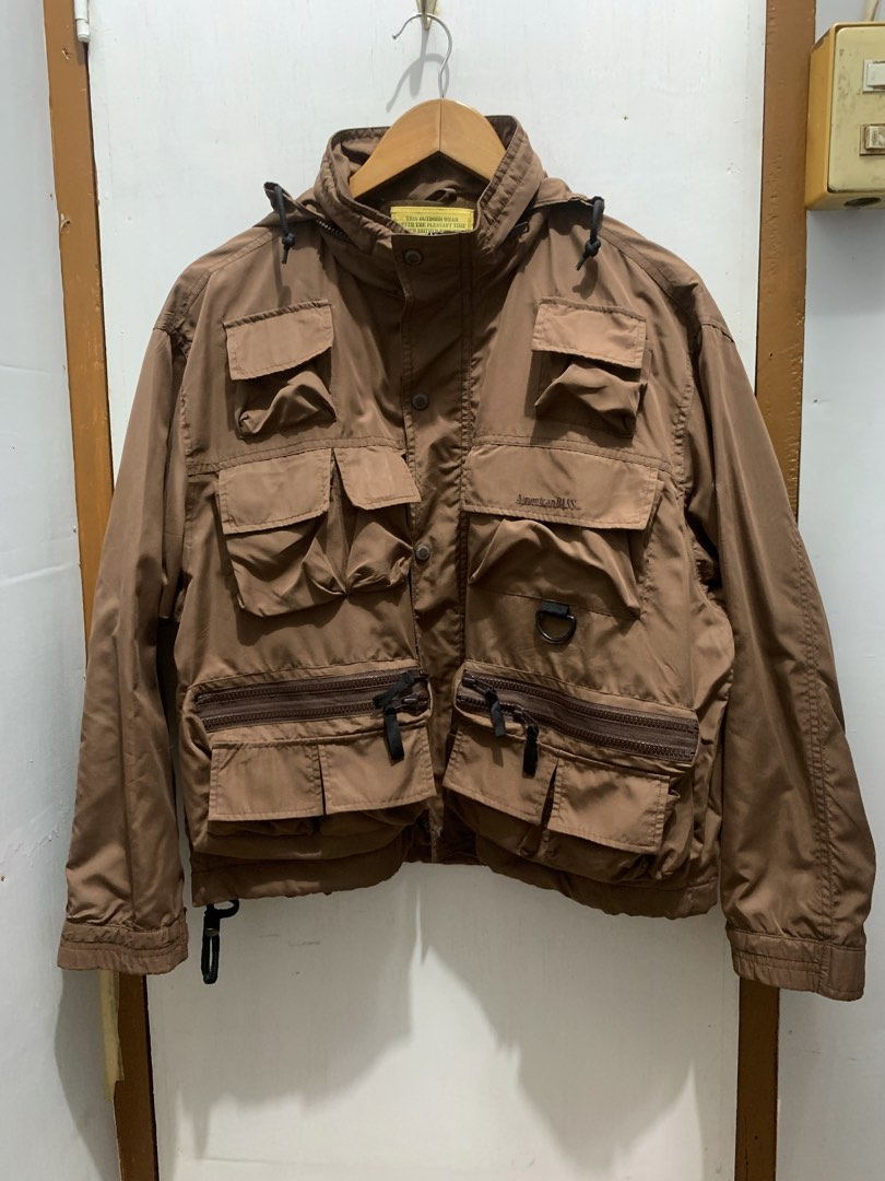 American bass multi-pocket outdoor jacket, Men's Fashion, Coats ...