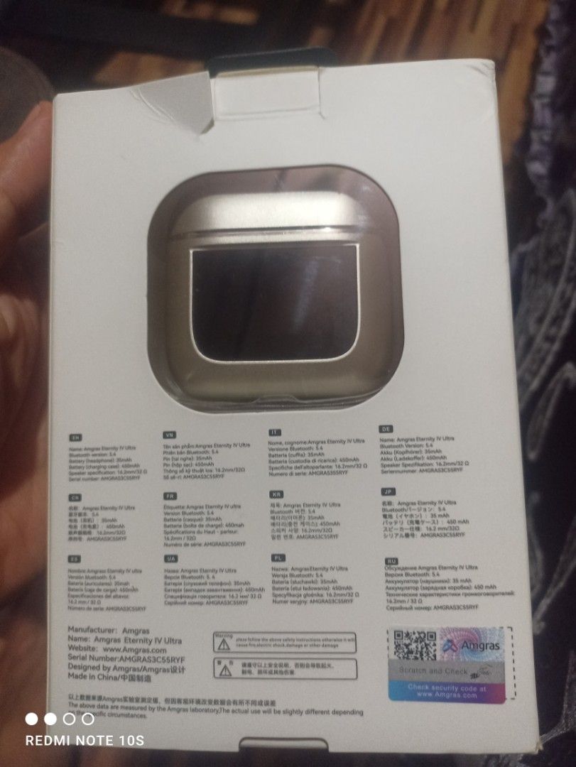 Amgrass Eternity IV Ultra Smart ANC, Audio, Earphones on Carousell