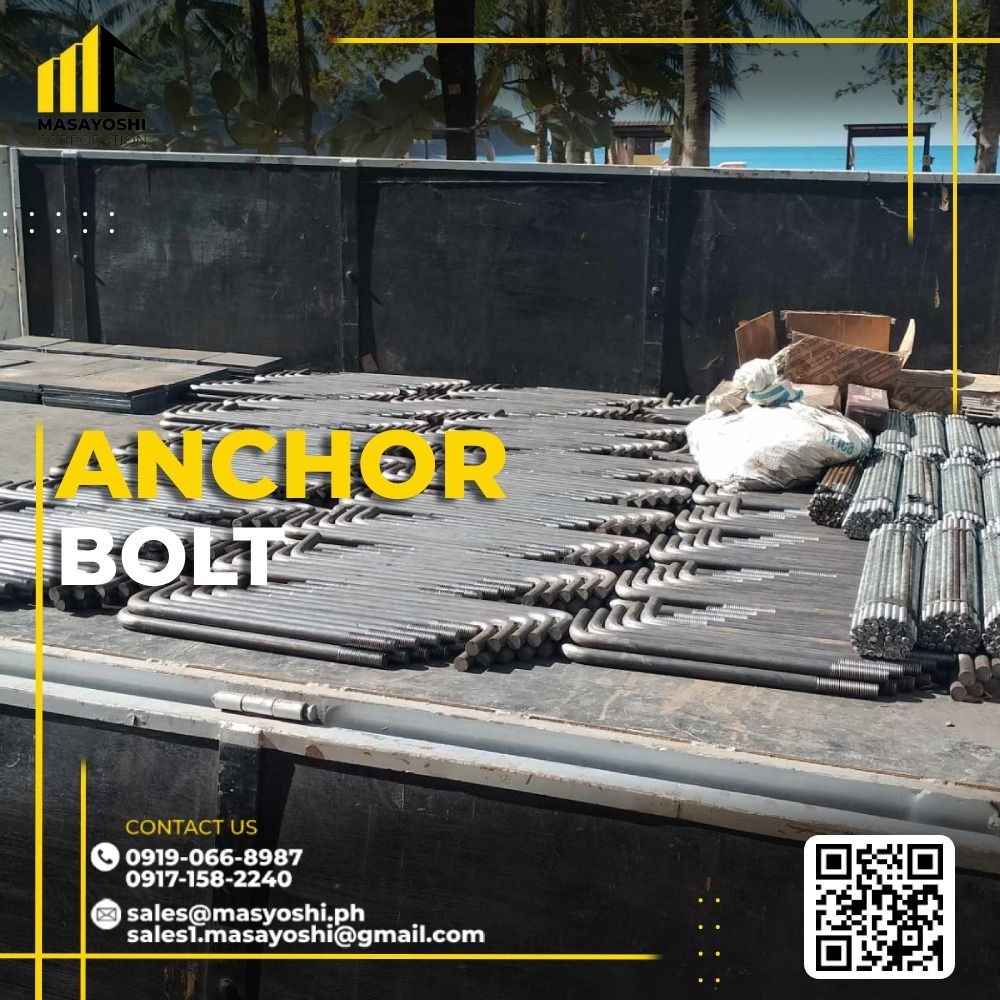 Anchor Bolt 1-1/4 x 23" x 6" x 3" thread with2 nuts and 1 FW ...