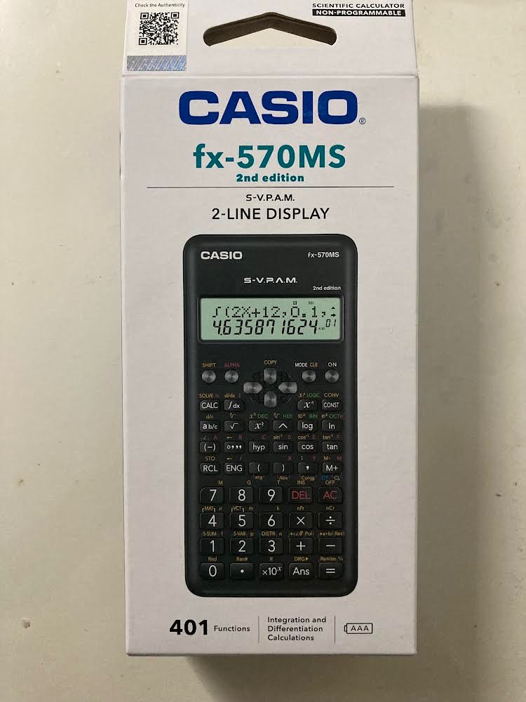 CASIO fx -570 ms Calculator (fixed price), Hobbies & Toys, Stationery ...