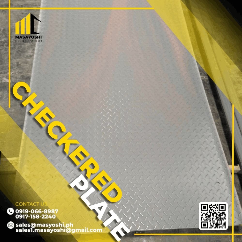 Checkered Plate 4x8 4mm,MS Plate, Anchor Bolt, Channel Bar, Angle Bar ...