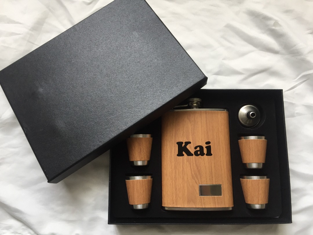 CUSTOMIZED BAMBOO FLASK SET | GIVEAWAYS, SOUVENIRS, GIFTS, Furniture ...