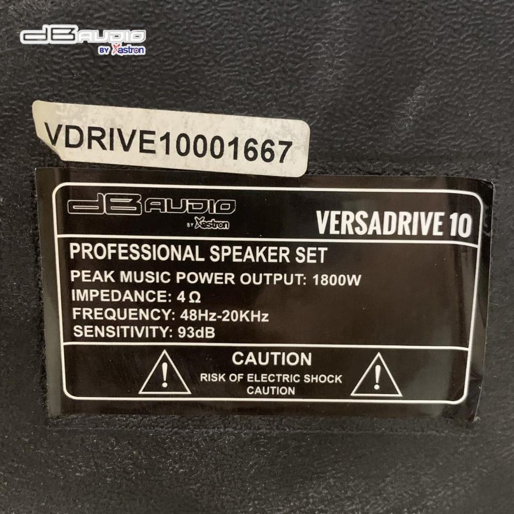 dbAUDIO VersaDrive-10 1800W Wireless Bluetooth Rechargeable Speaker w ...