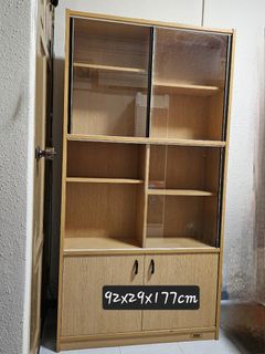 L - Shape Glass Display Cabinet, Furniture & Home Living, Furniture ...