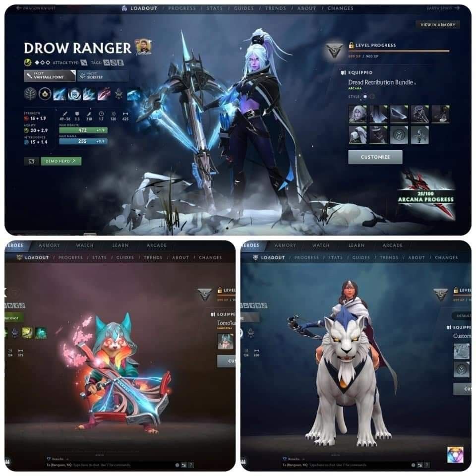 Drow,Razor Arcana Dota 2 Account, Video Gaming, Gaming Accessories, In ...